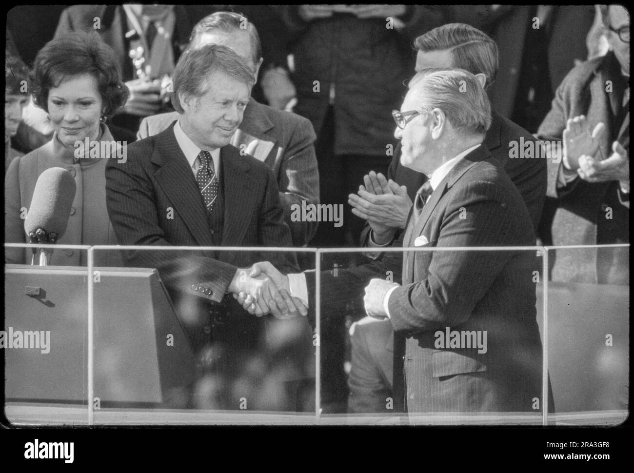 Jimmy Carter is sworn in as 39th President of the United States by ...