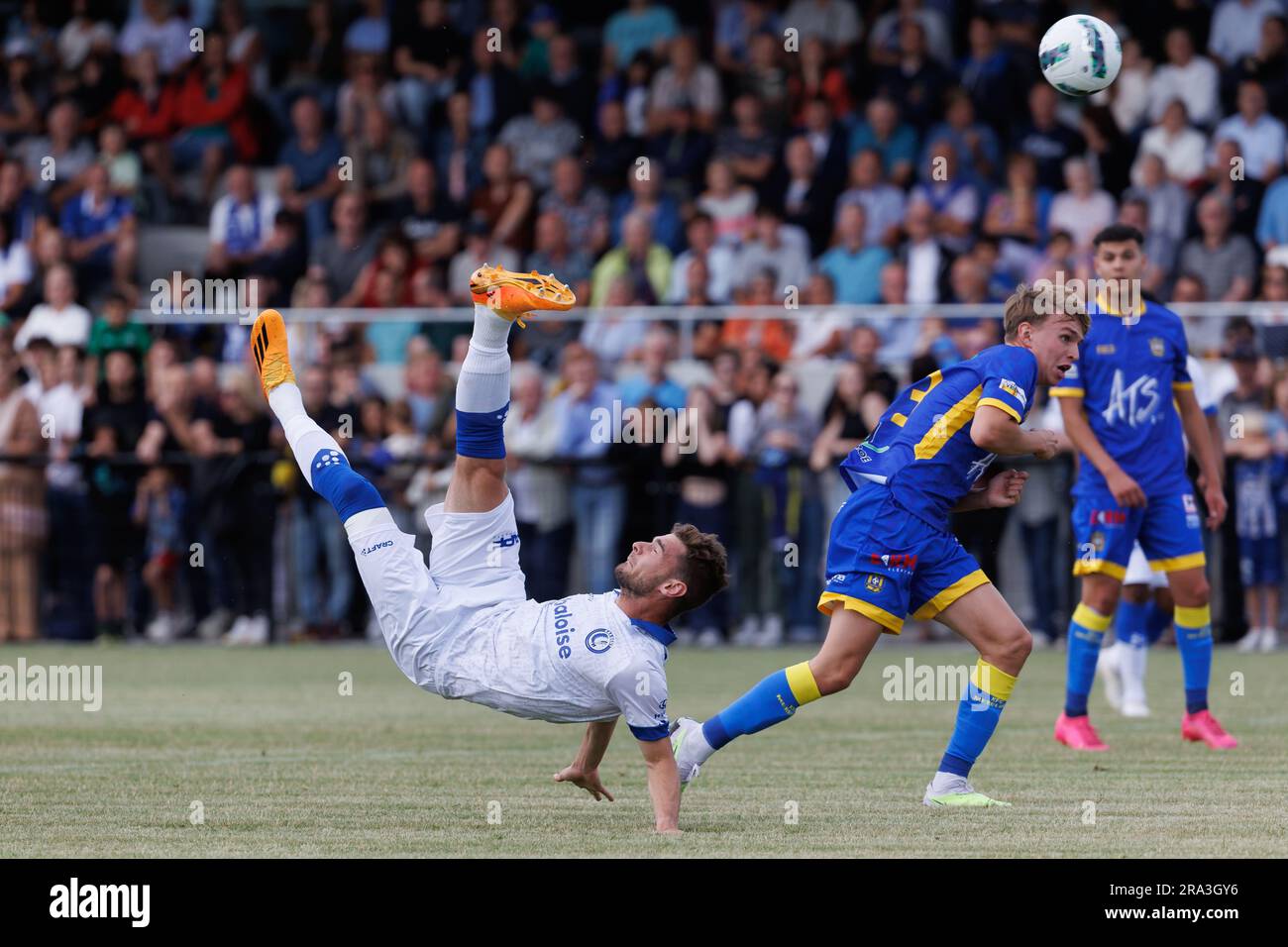 Merelbeke, Belgium. 30th June, 2023. Gent's Hugo Cuypers pictured in ...