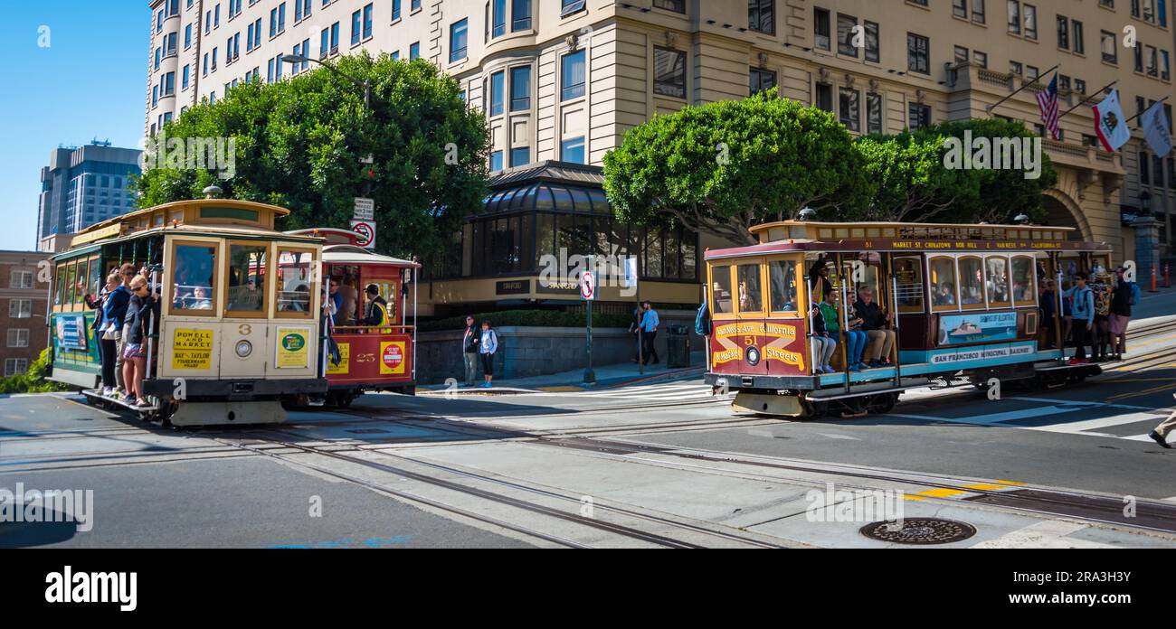 California san francisco hyde street cable car cars alcatraz island hi ...