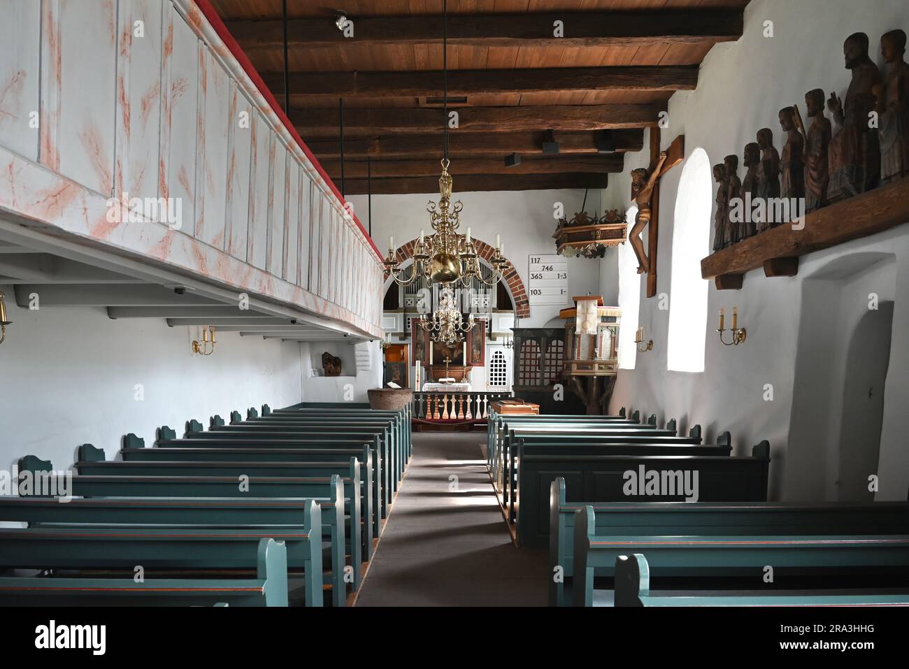 St.-Clemens church, Nebel, Amrum, Germany Stock Photo - Alamy