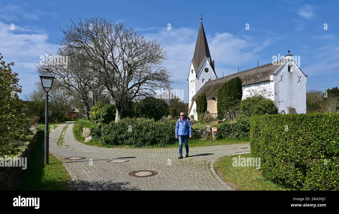 St.-Clemens church, Nebel, Amrum, Germany Stock Photo - Alamy