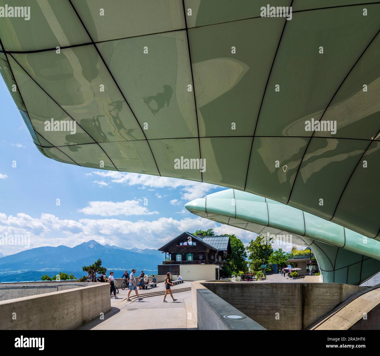 Top station hungerburg of hungerburgbahn funicular railway in region ...