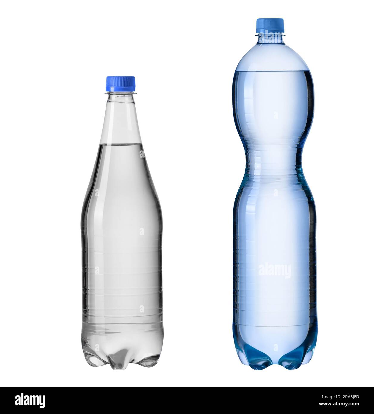 Various water bottles isolated on white background Stock Photo - Alamy