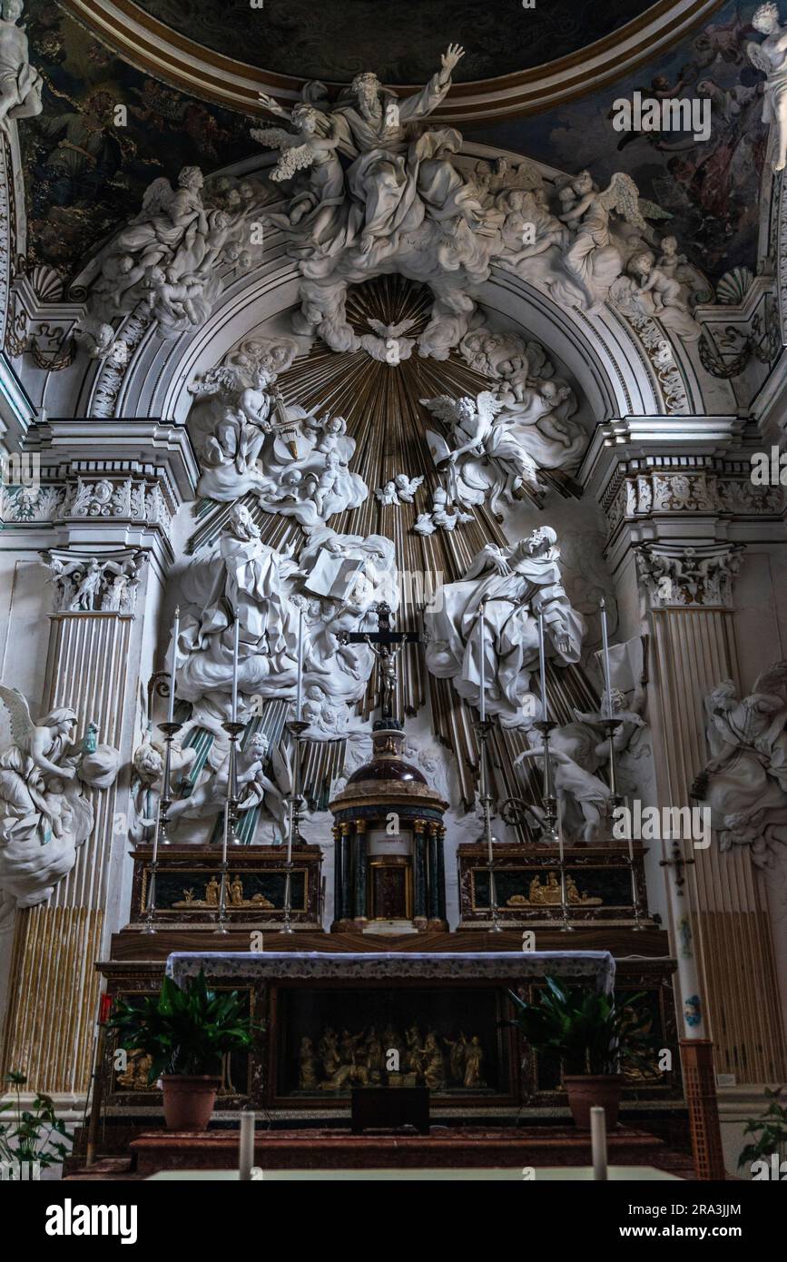 Interior of the church of the Santo Spirito Monastery, convent founded ...