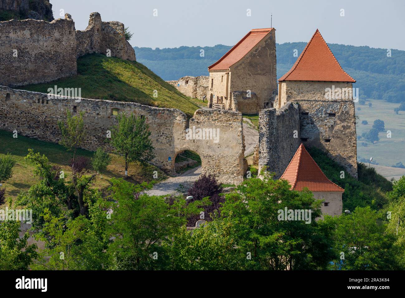 The Castle of Rupea in Romania Stock Photo - Alamy