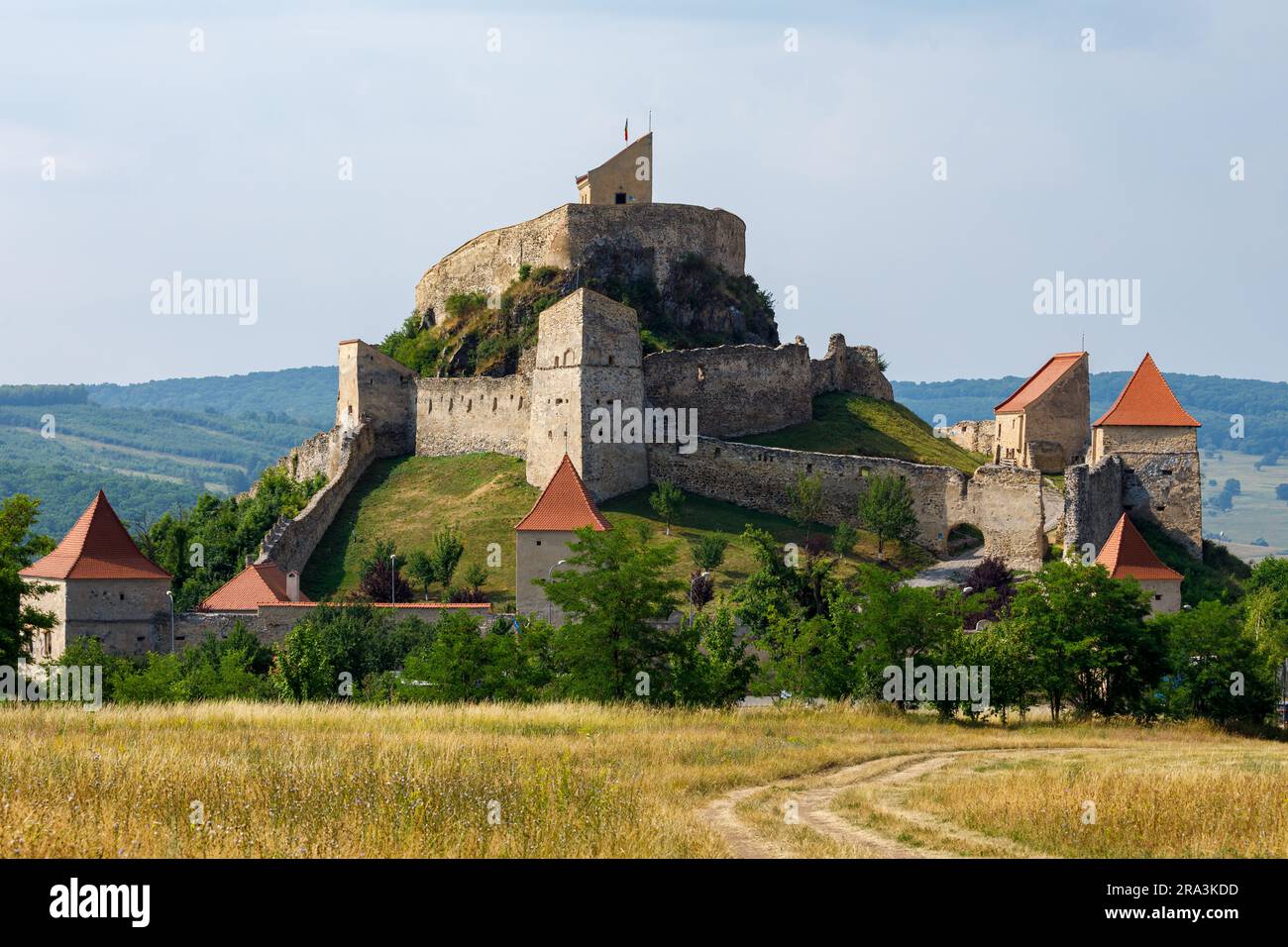 The Castle of Rupea in Romania Stock Photo - Alamy