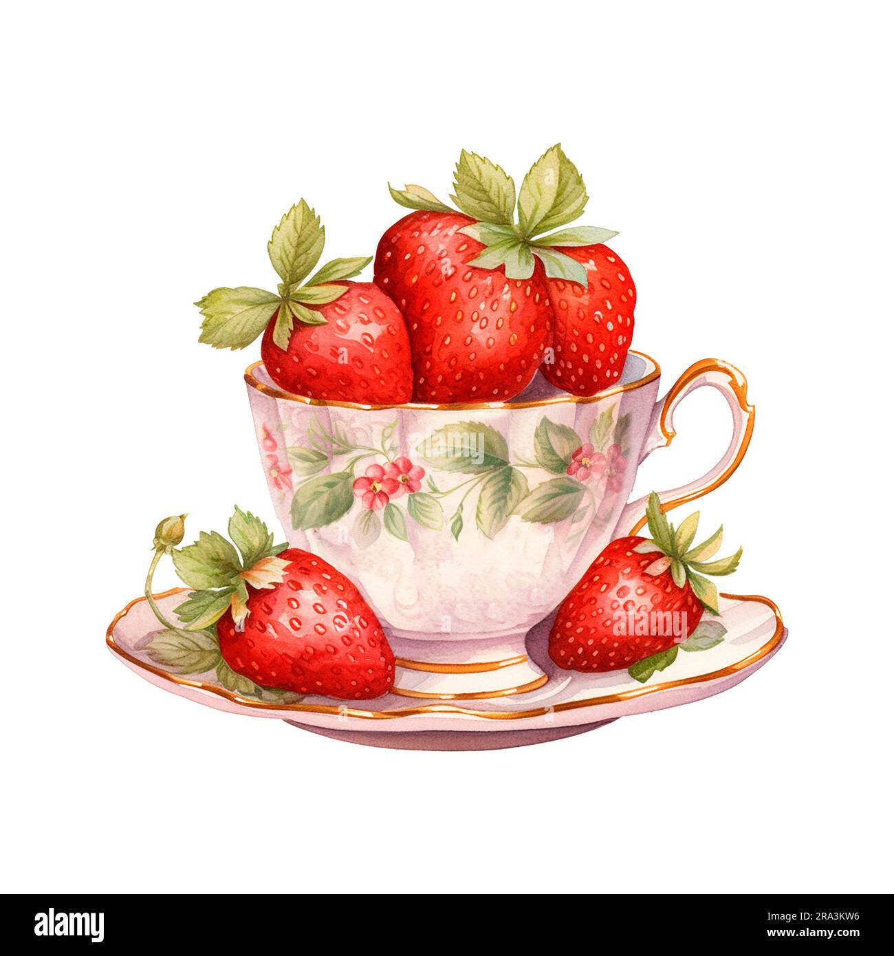 Vintage Strawberry Clip Art