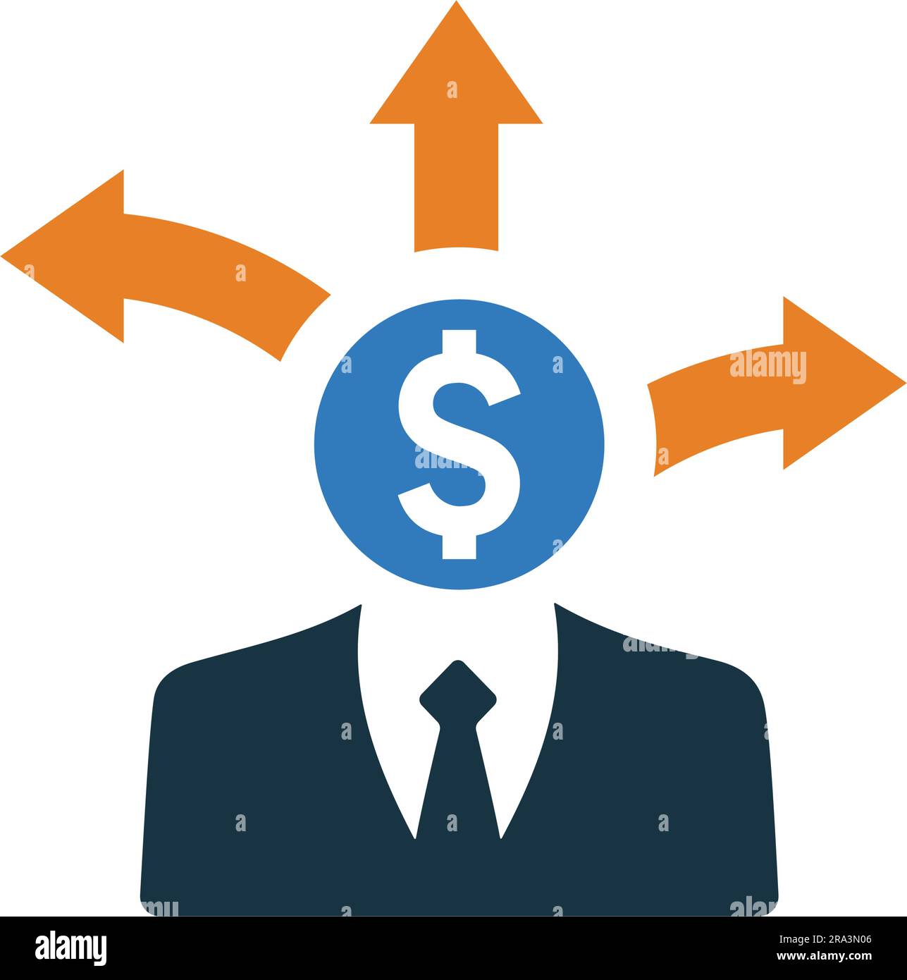 Trader money icon. use in mobile and app development or commercial ...