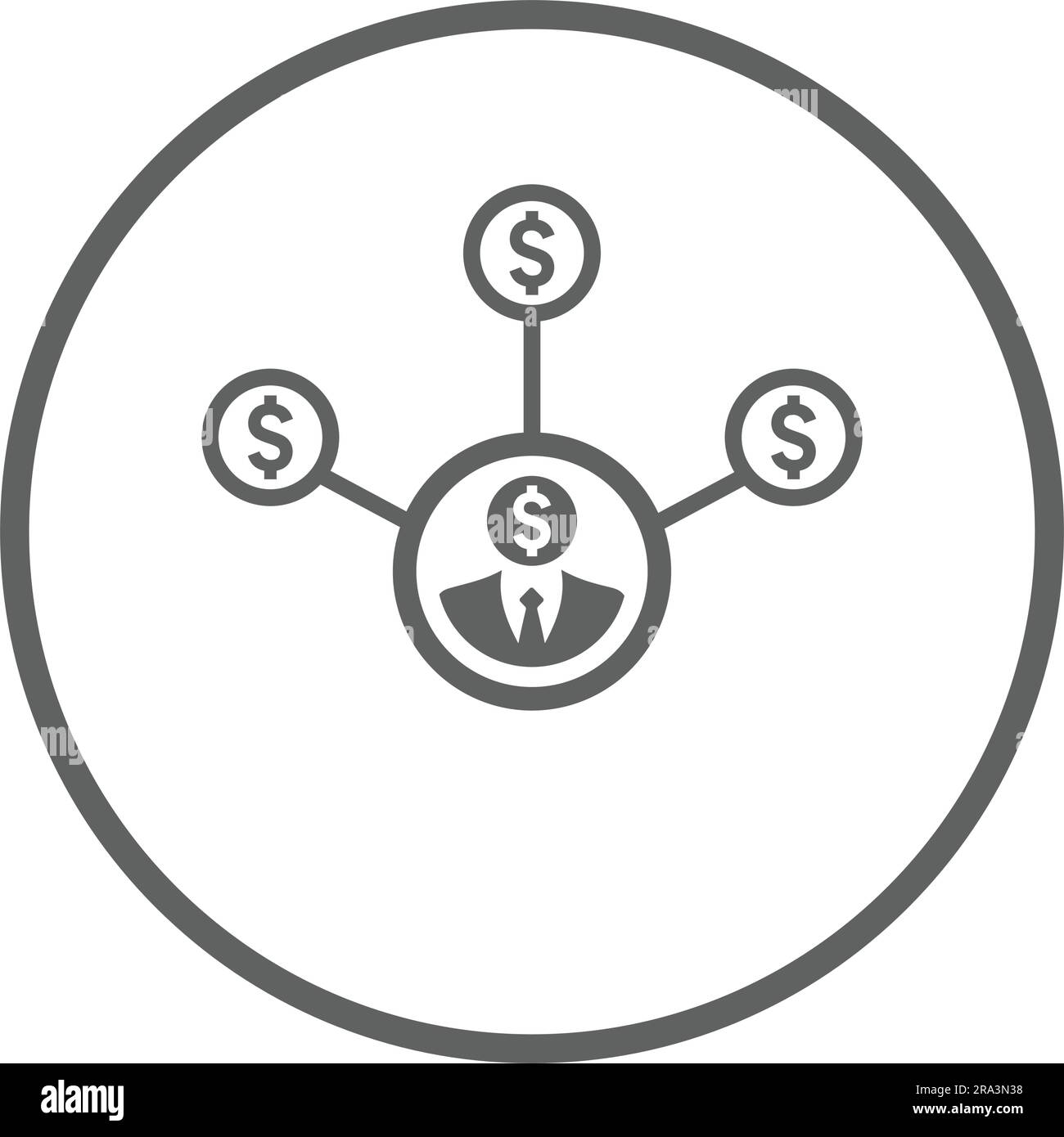 Business network icon use in mobile and app development or commercial ...