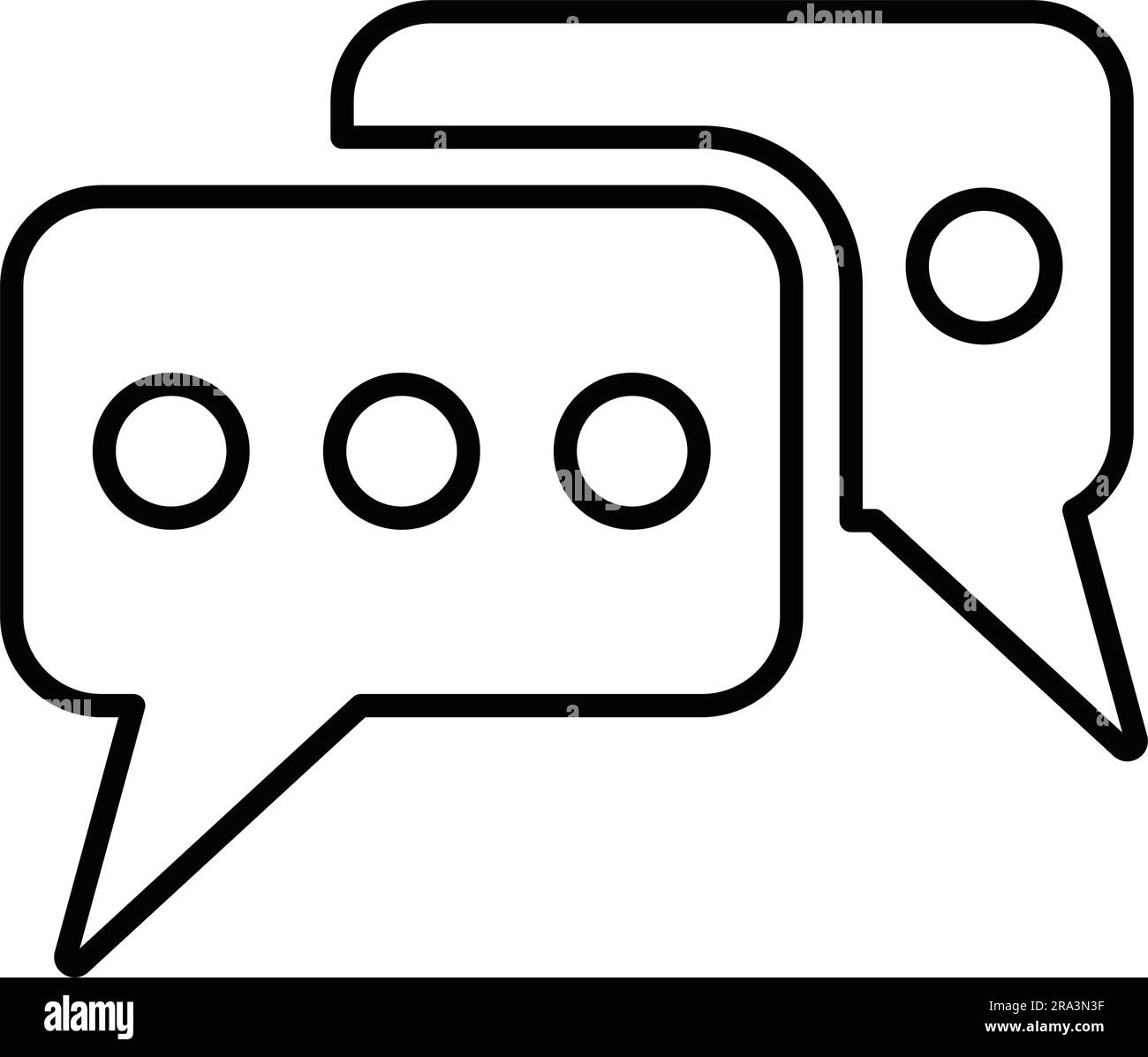 Chat Text Icon. Fully editable vector EPS use for printed materials and ...