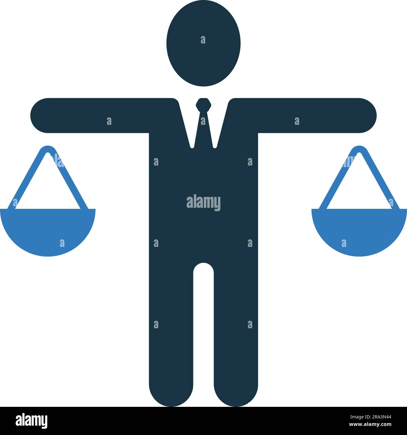 Businessman scales in hand icon . use in mobile and app development or ...