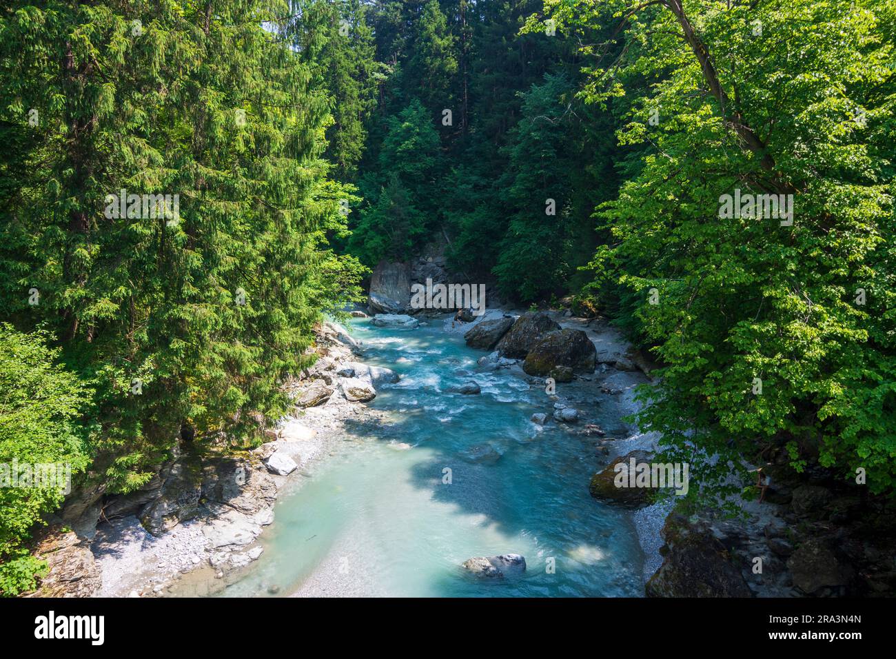 Innsbruck: gorge Sillschlucht of river Sill in Region Innsbruck, Tirol ...