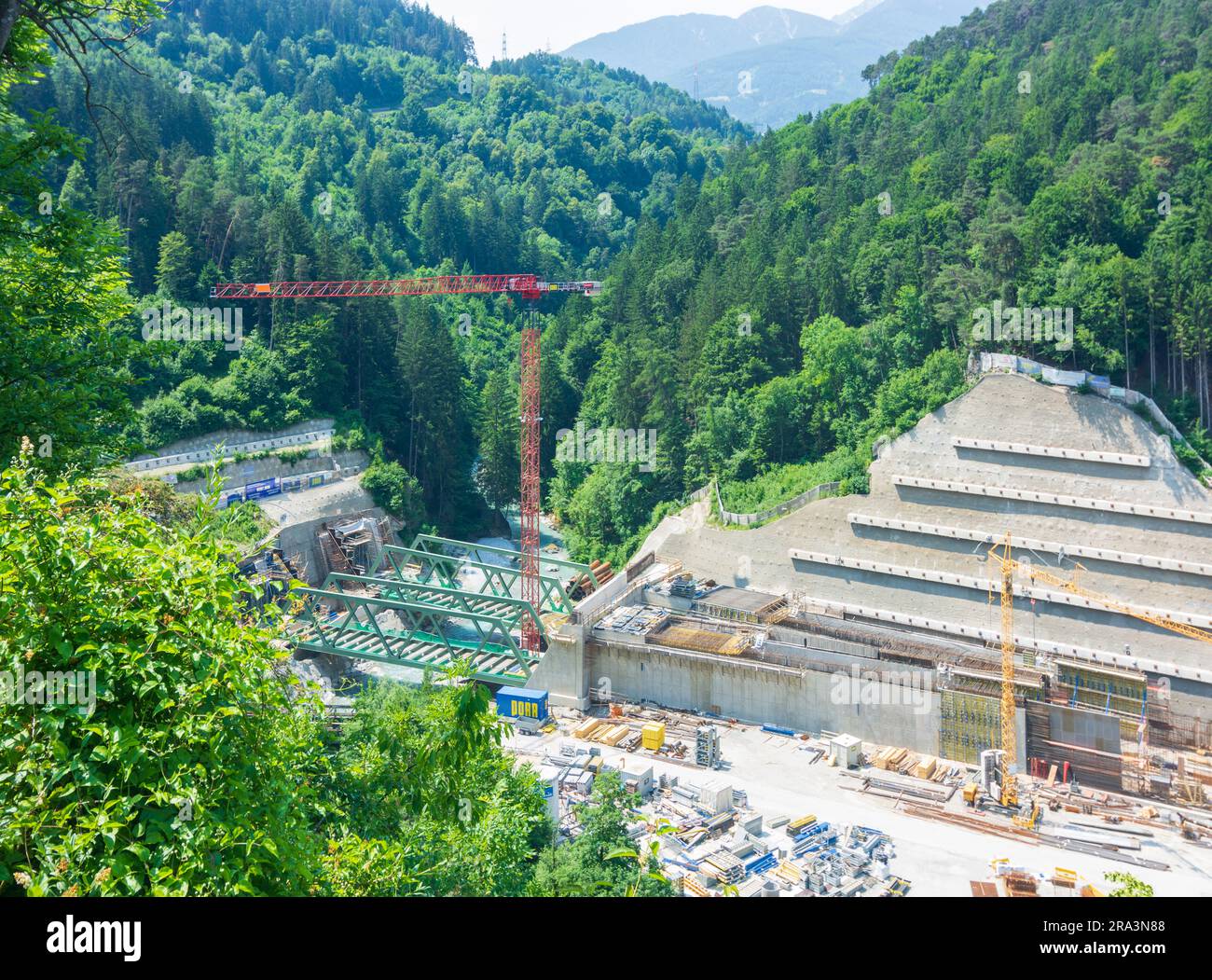Innsbruck: construction site of Brennerbasistunnel (Brenner Base Tunnel ... Innsbruck: construction site of Brennerbasistunnel (Brenner Base Tunnel ...