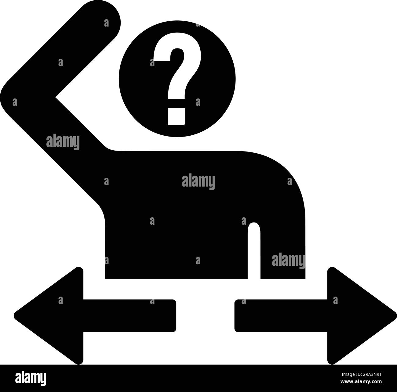 Confusion icon. Fully editable vector EPS use for printed materials and ...