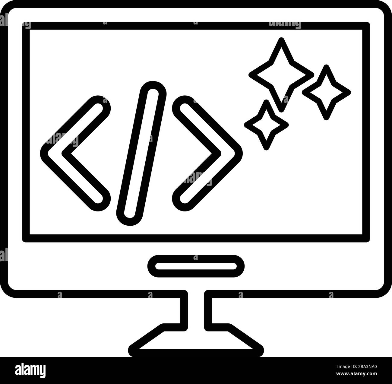 Clean Code icon. Fully editable vector EPS use for printed materials ...