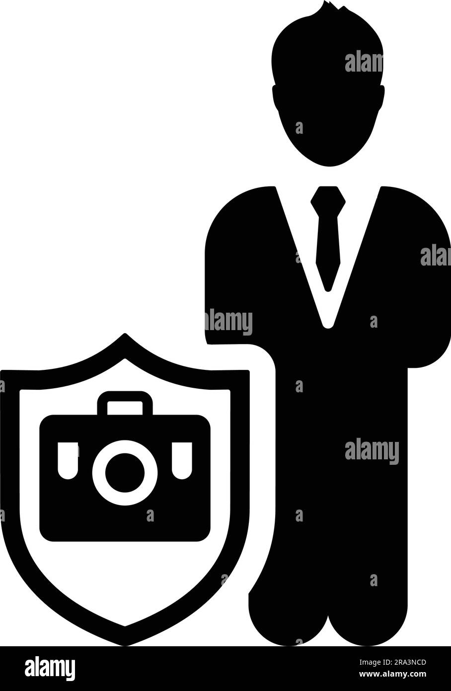 Business Security icon. Fully editable vector EPS use for printed ...