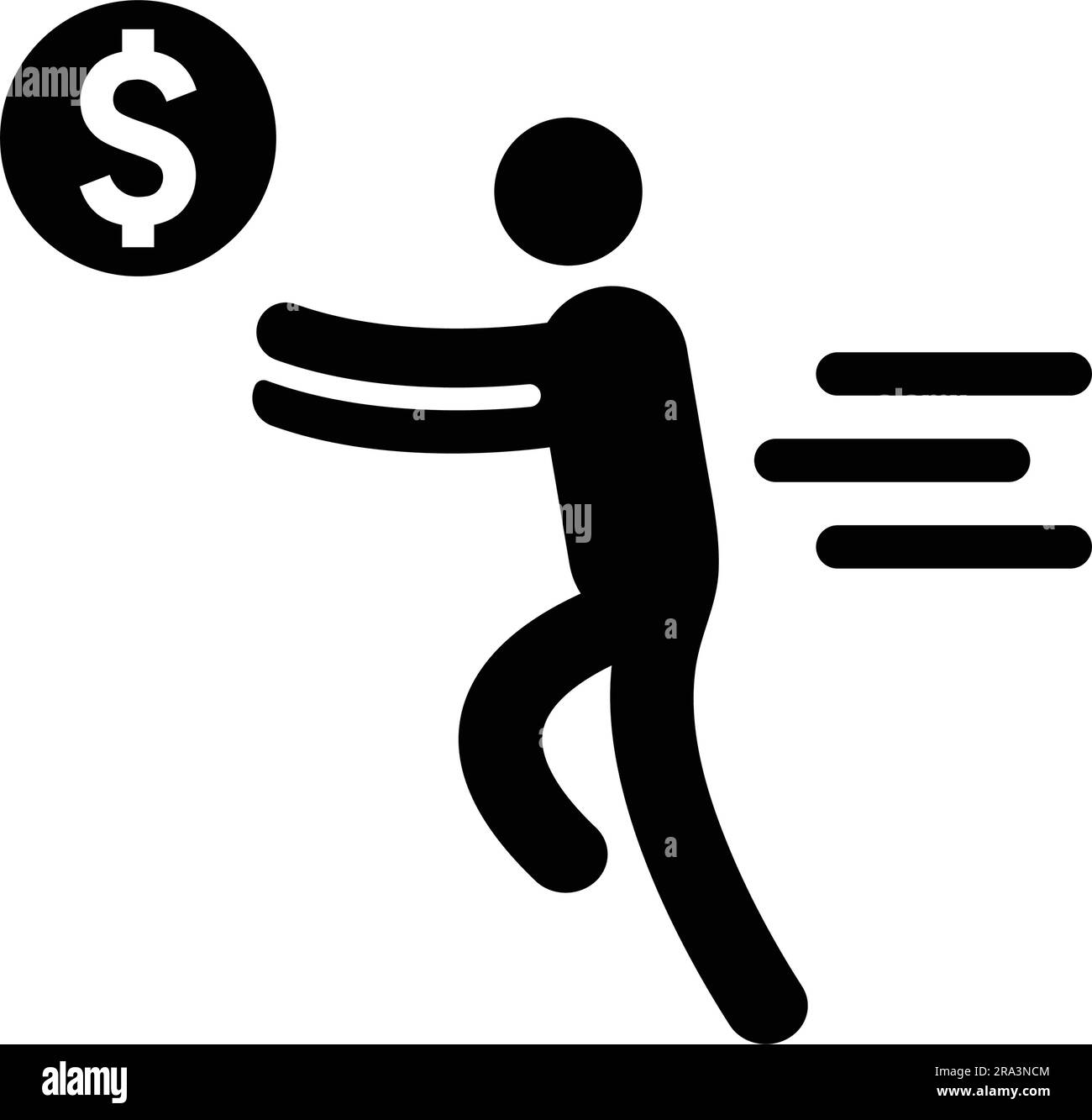 Chasing Money icon. Fully editable vector EPS use for printed materials ...