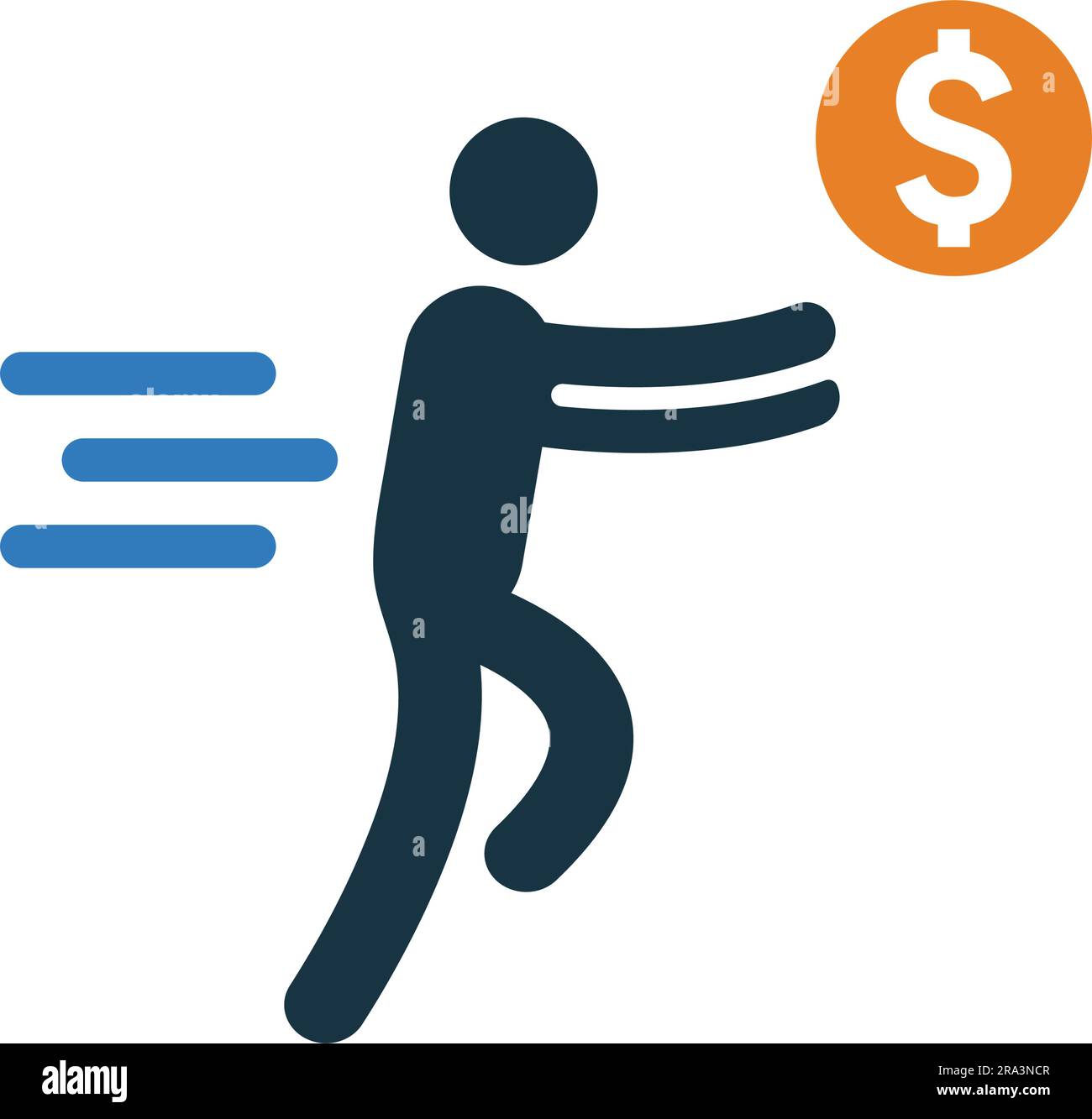 Chasing Money icon. Fully editable vector EPS use for printed materials ...
