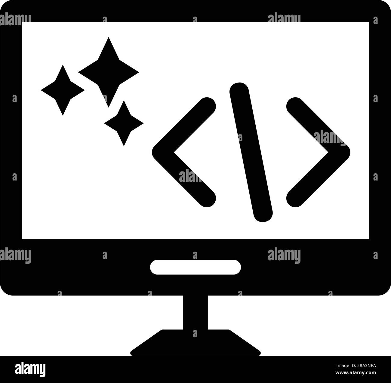 Clean Code icon. Fully editable vector EPS use for printed materials ...