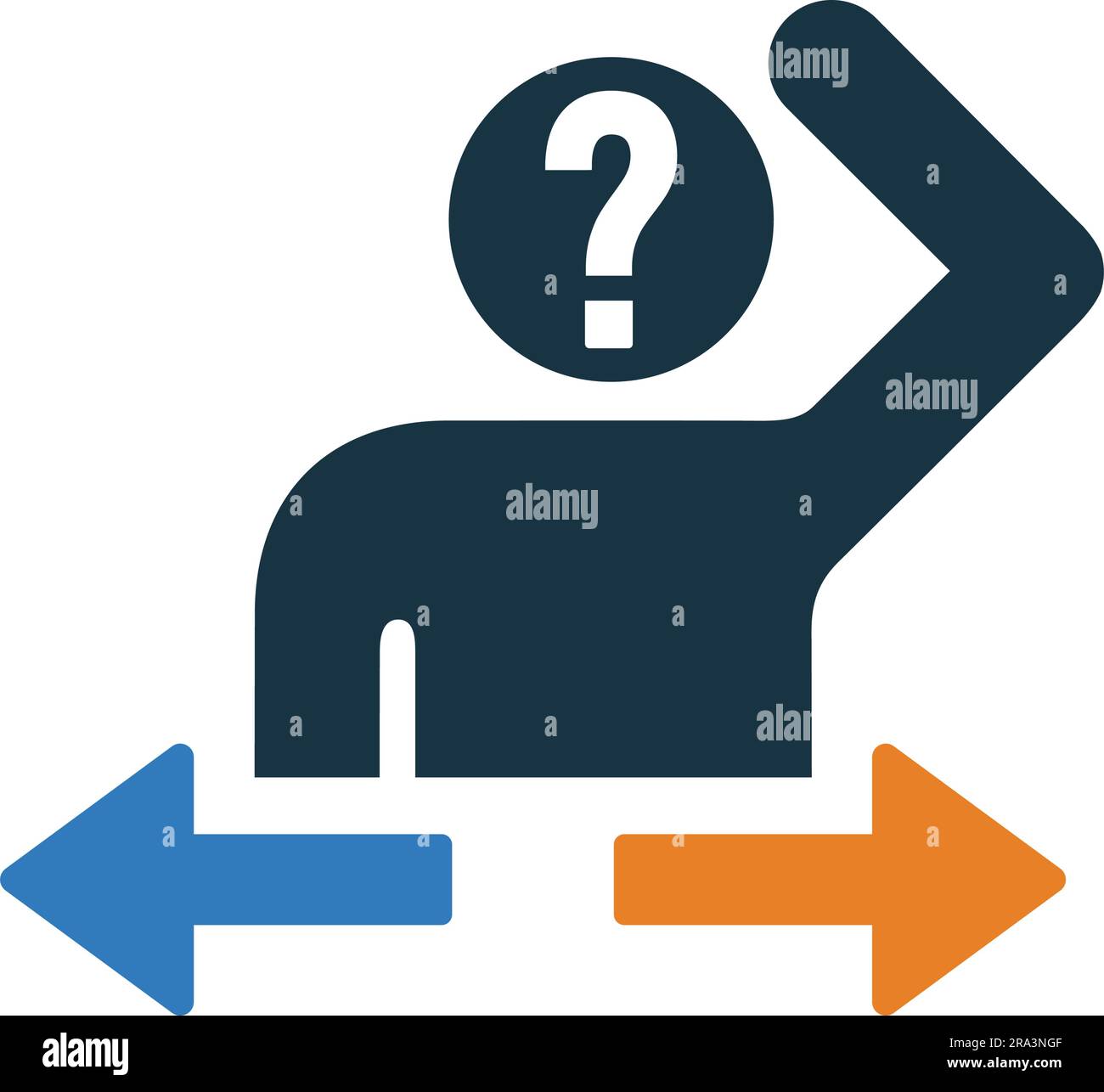 Confusion icon. Fully editable vector EPS use for printed materials and ...