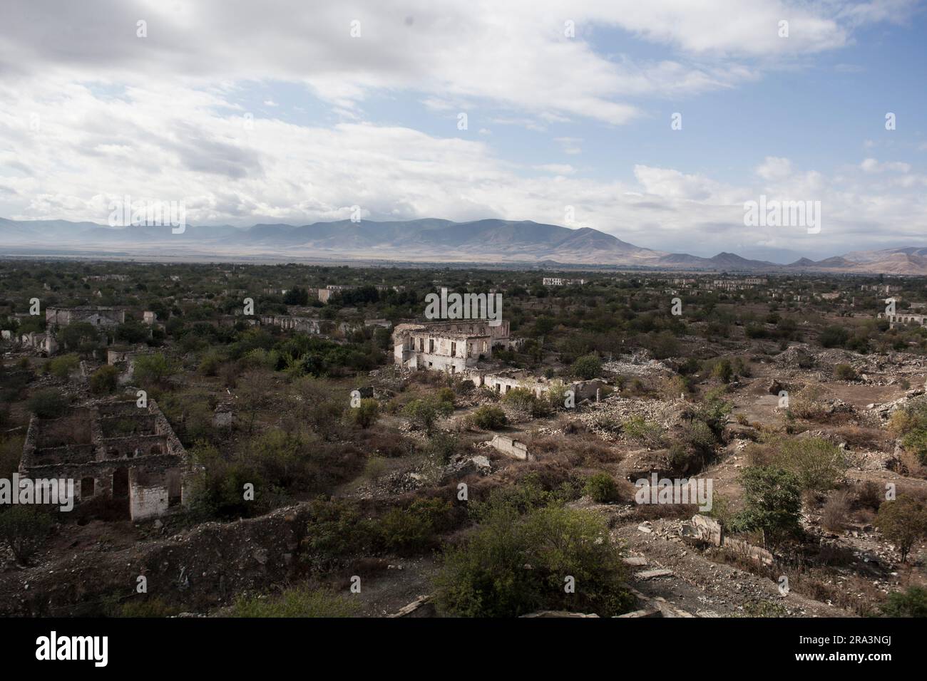 Destroyed city of Agdam, Nagorno Karabakh Stock Photo - Alamy