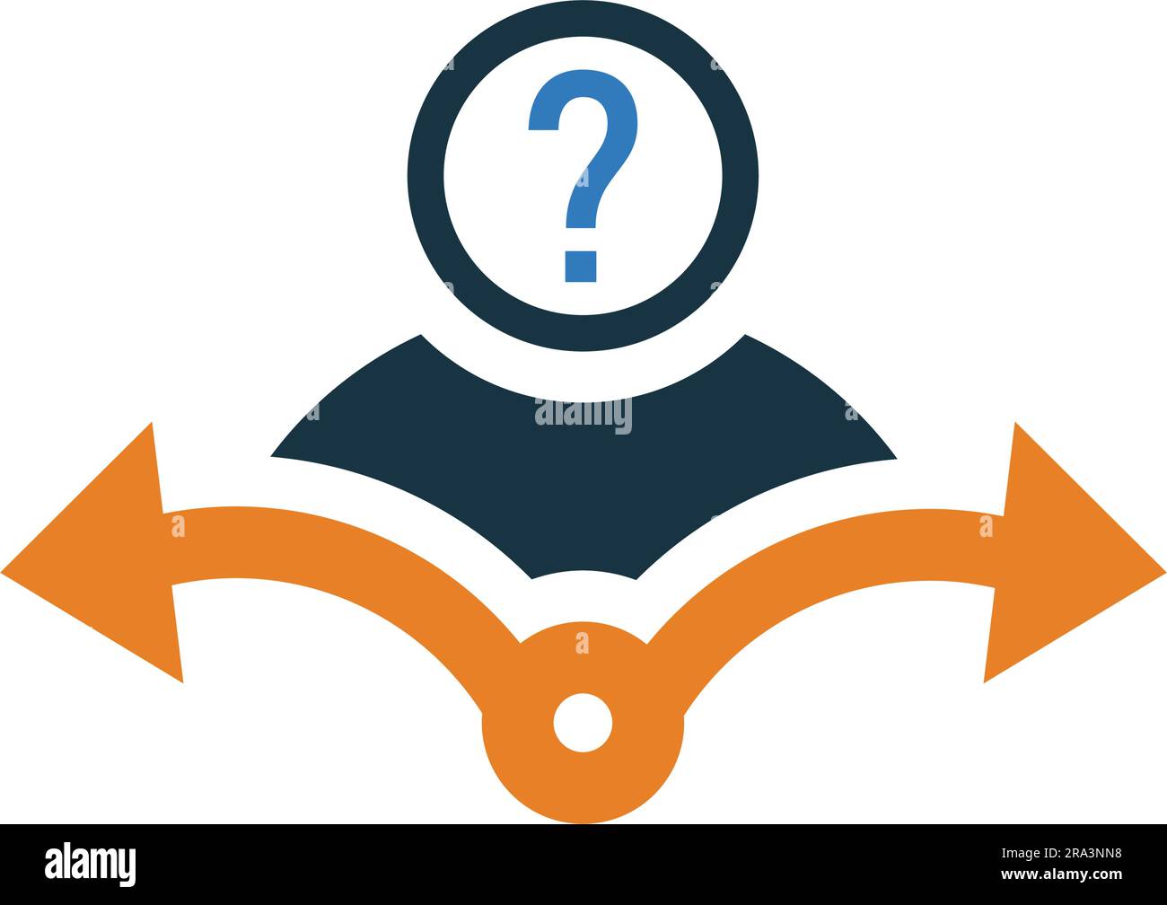 Confusion in Decision icon. Fully editable vector EPS use for printed ...