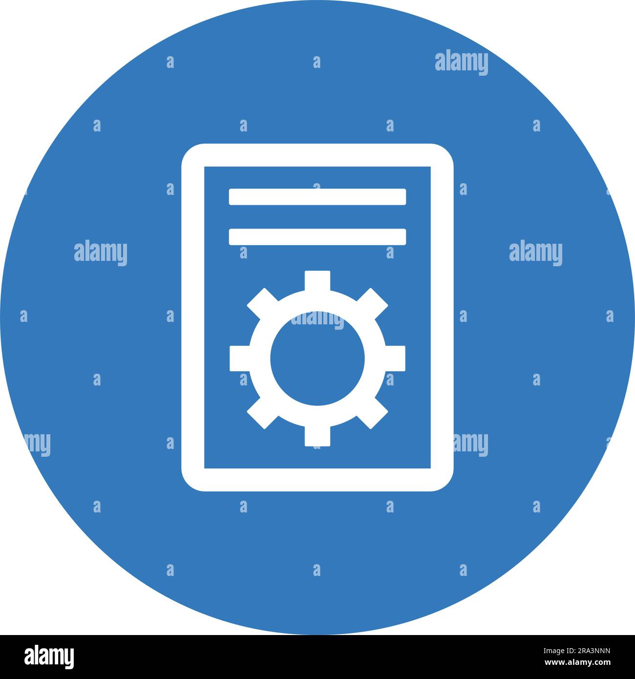 Document Setting icon. symbol for use on mobile apps, print media and ...