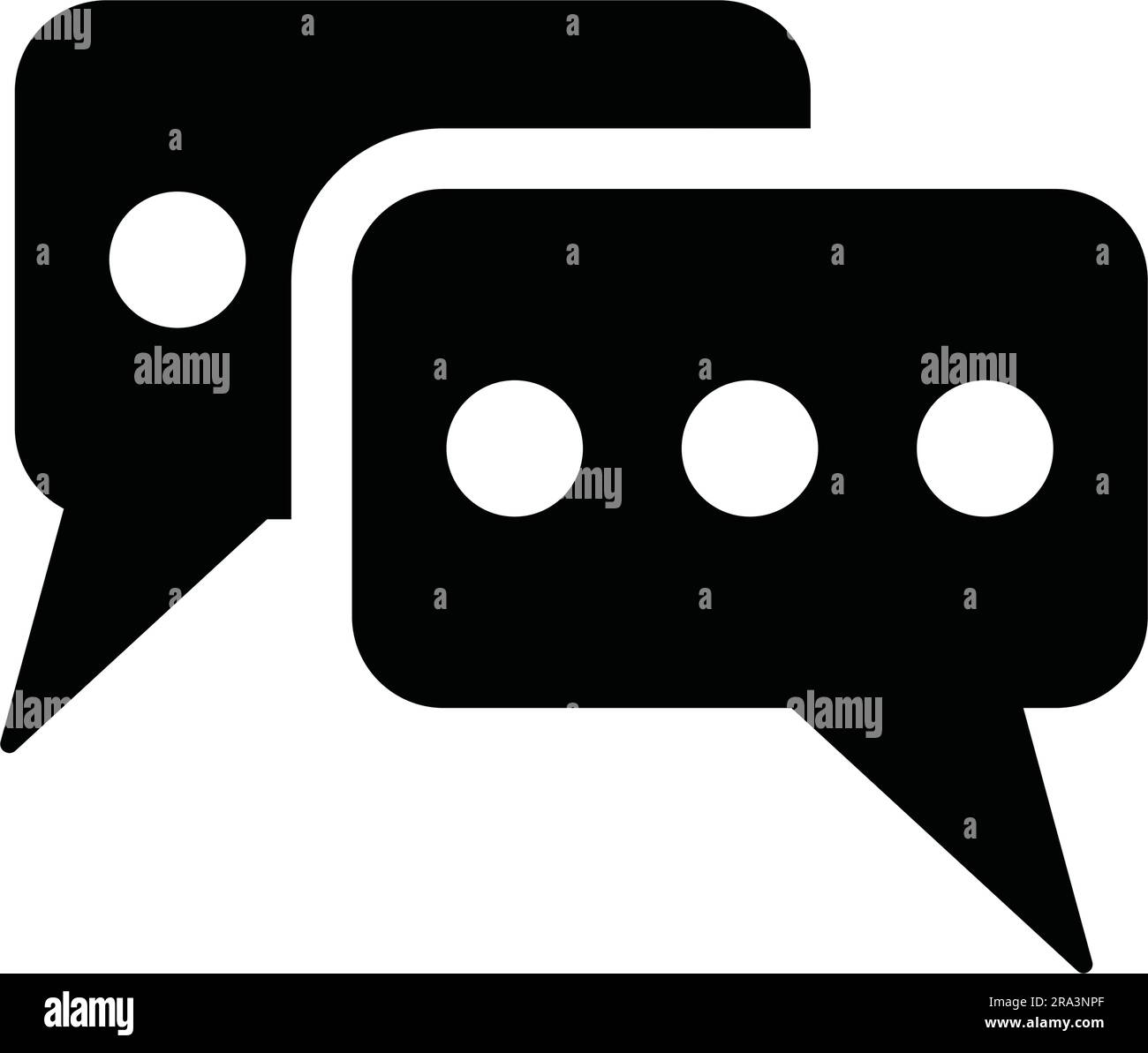 Chat Text Icon. Fully editable vector EPS use for printed materials and ...