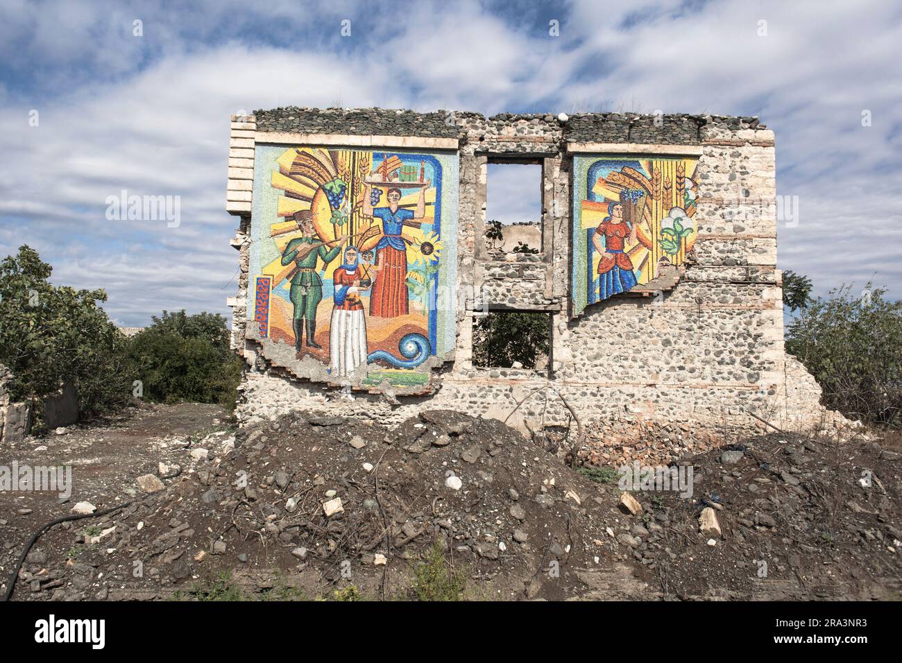 Destroyed city of Agdam, Nagorno Karabakh Stock Photo - Alamy