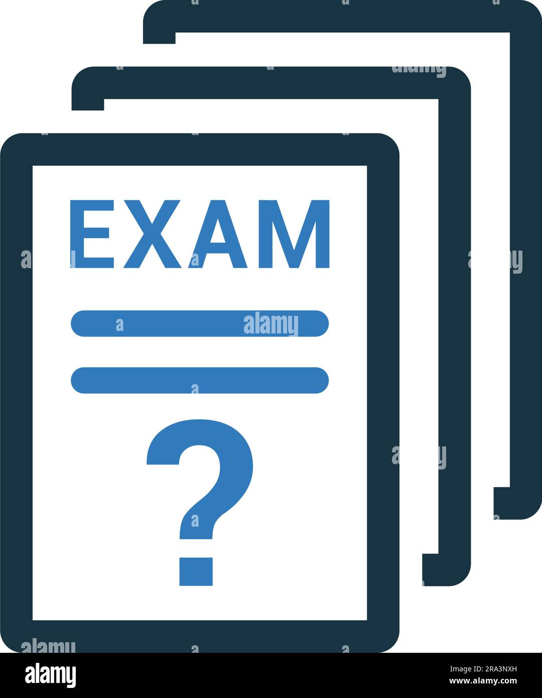 Exam Test icon symbol for use on mobile apps, print media and web ...