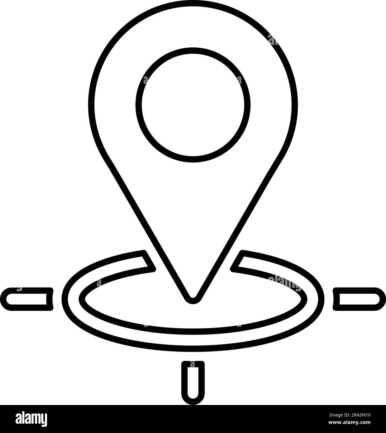 Geo-Targeting icon. symbol for use on mobile apps, print media and web ...