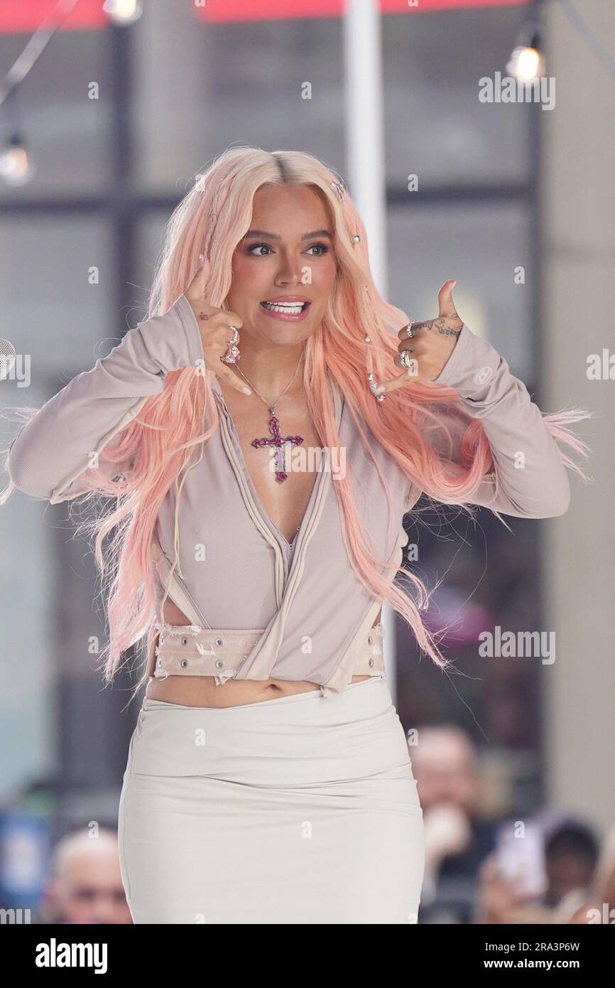 New York, NY, USA. 30th June, 2023. Karol G on stage for NBC Today Show Concert Series with ...