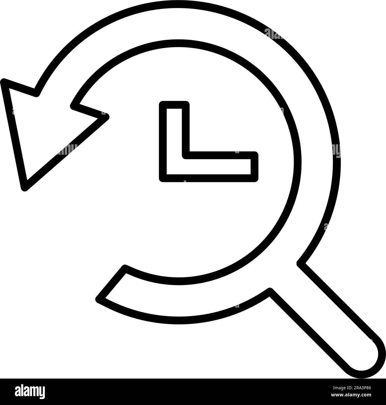 History Search icon. design template vector illustration for graphic ...