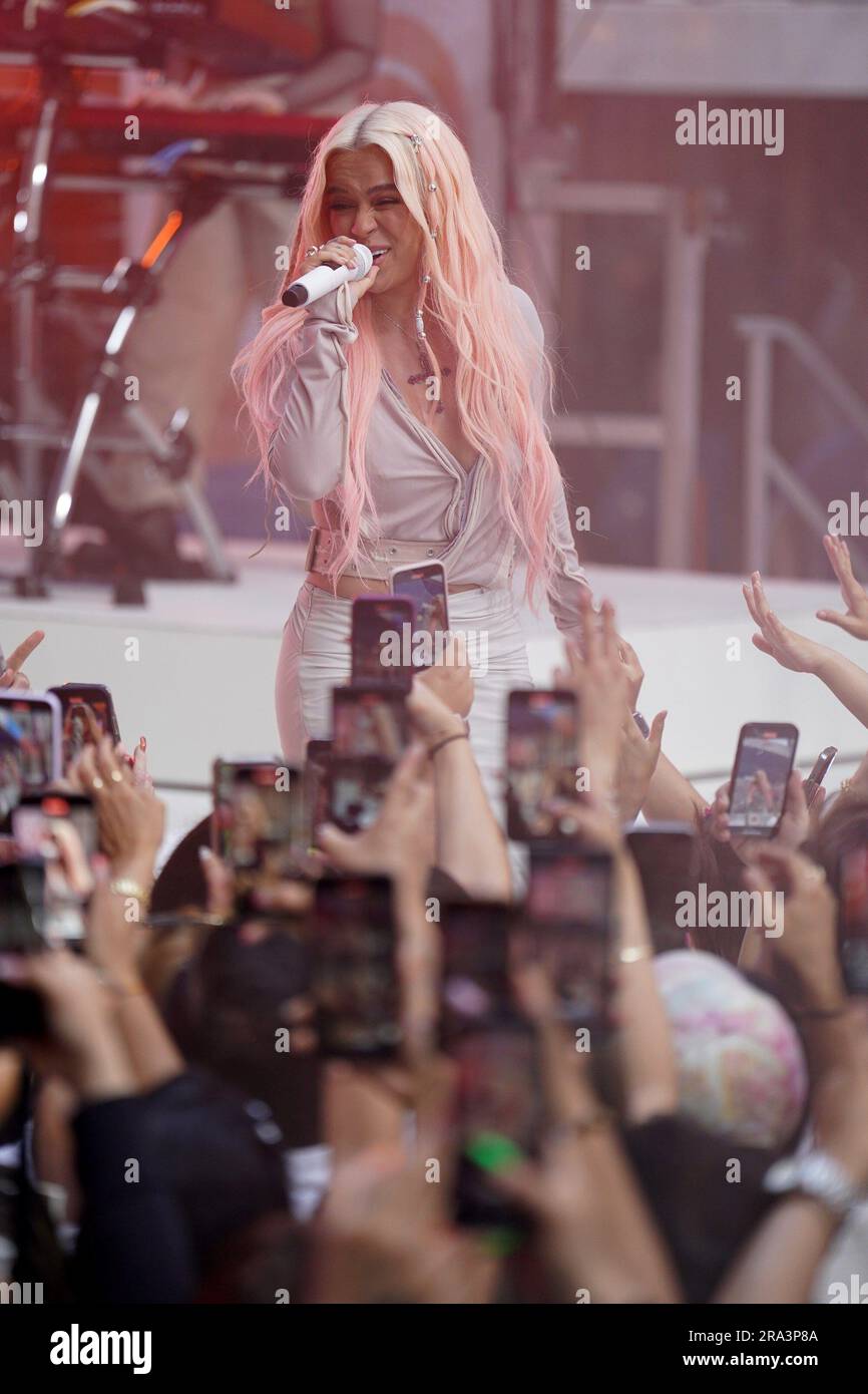 New York, NY, USA. 30th June, 2023. Karol G on stage for NBC Today Show ...
