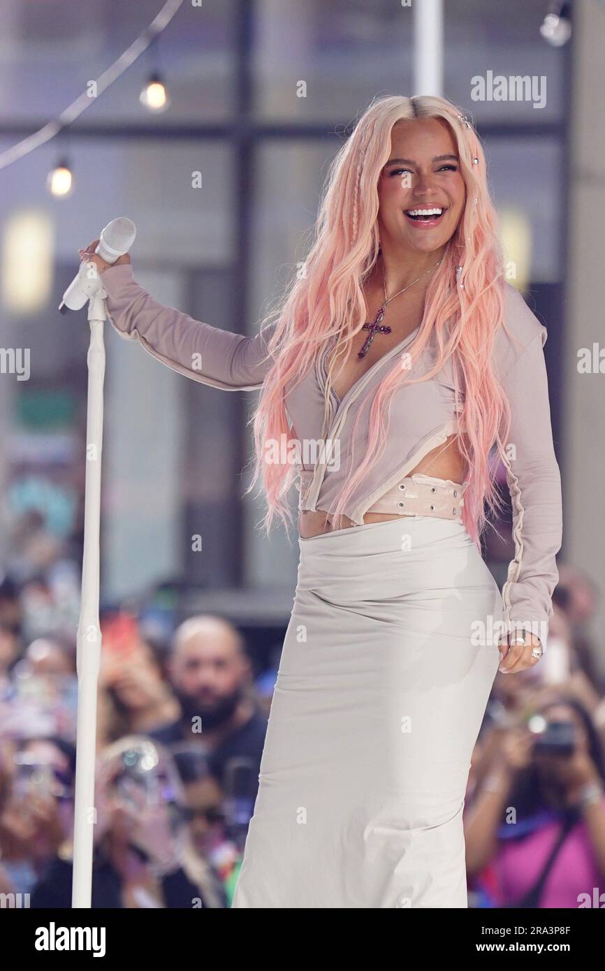 New York, NY, USA. 30th June, 2023. Karol G on stage for NBC Today Show ...