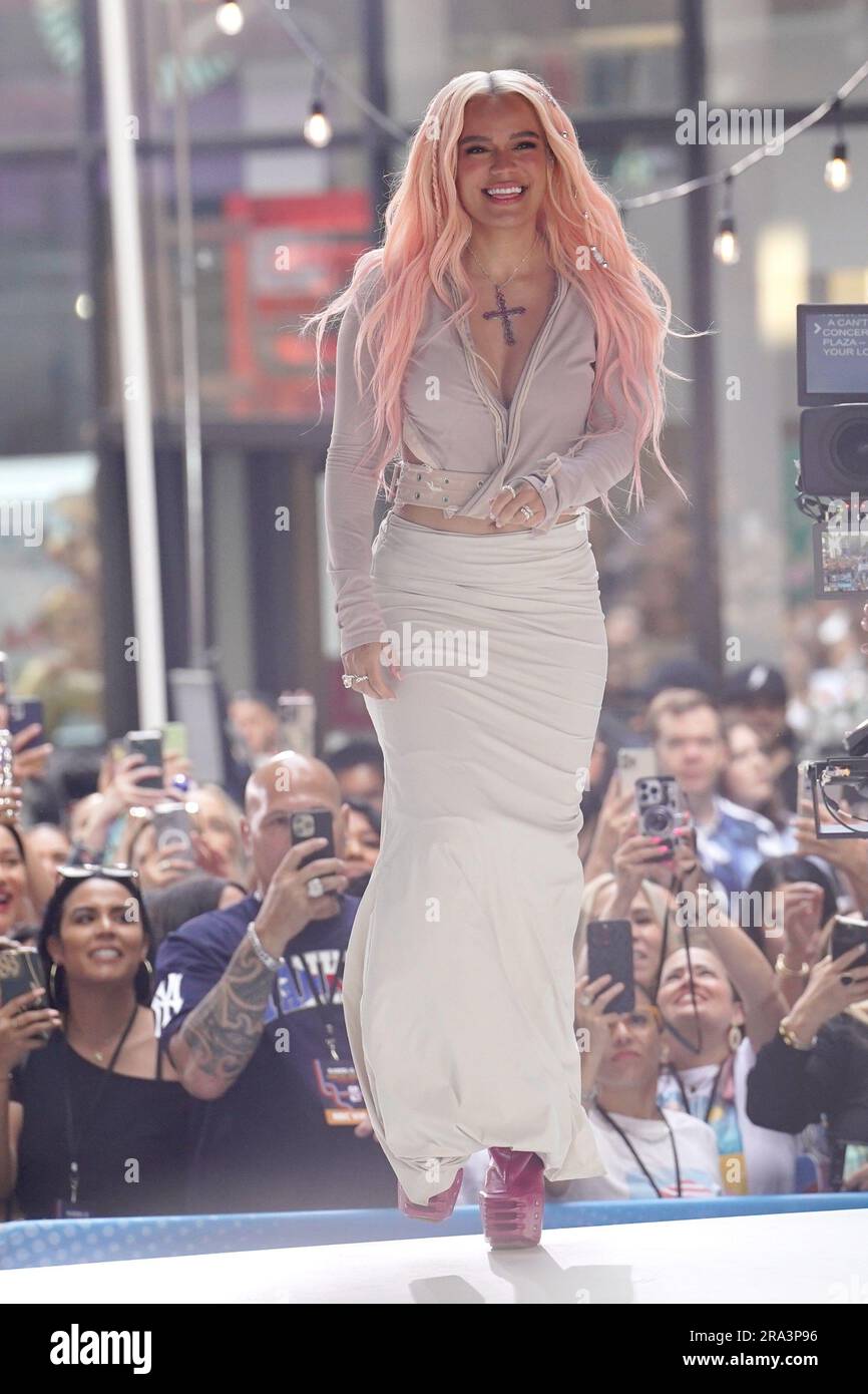 New York, NY, USA. 30th June, 2023. Karol G on stage for NBC Today Show ...