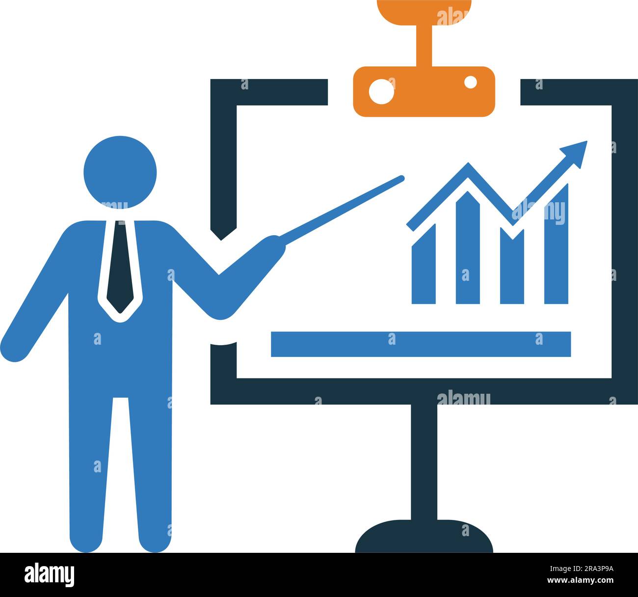Presentation icon. Flat style vector EPS use in infographics,web design ...