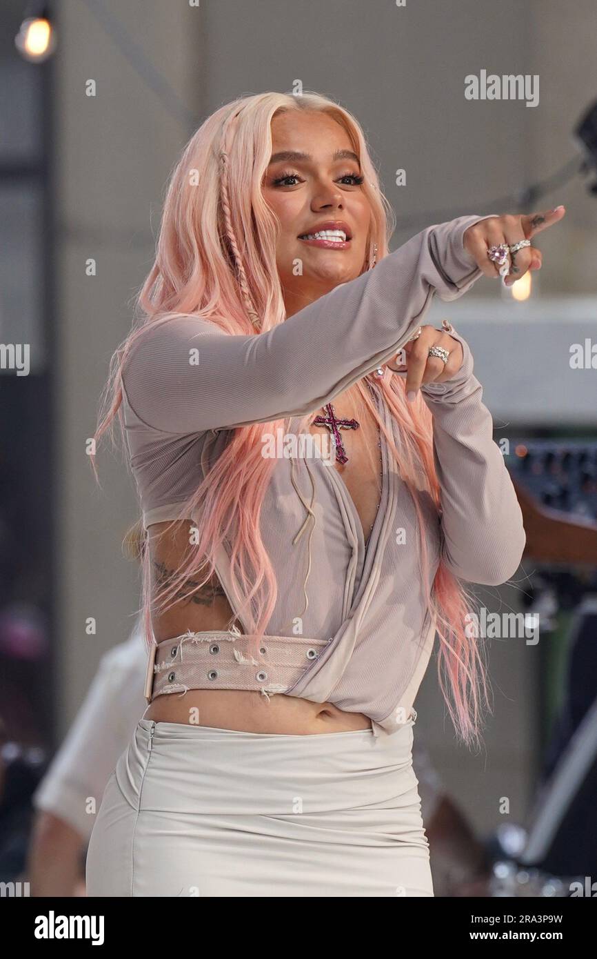 New York, NY, USA. 30th June, 2023. Karol G on stage for NBC Today Show Concert Series with ...