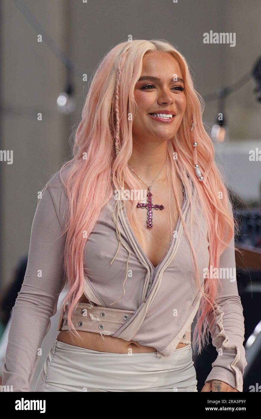 New York, NY, USA. 30th June, 2023. Karol G on stage for NBC Today Show Concert Series with ...