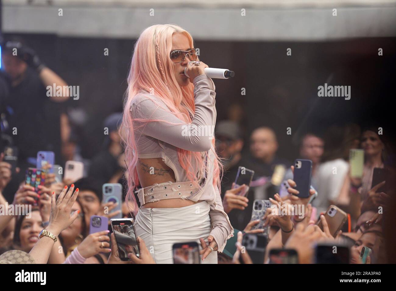 New York, NY, USA. 30th June, 2023. Karol G on stage for NBC Today Show Concert Series with ...