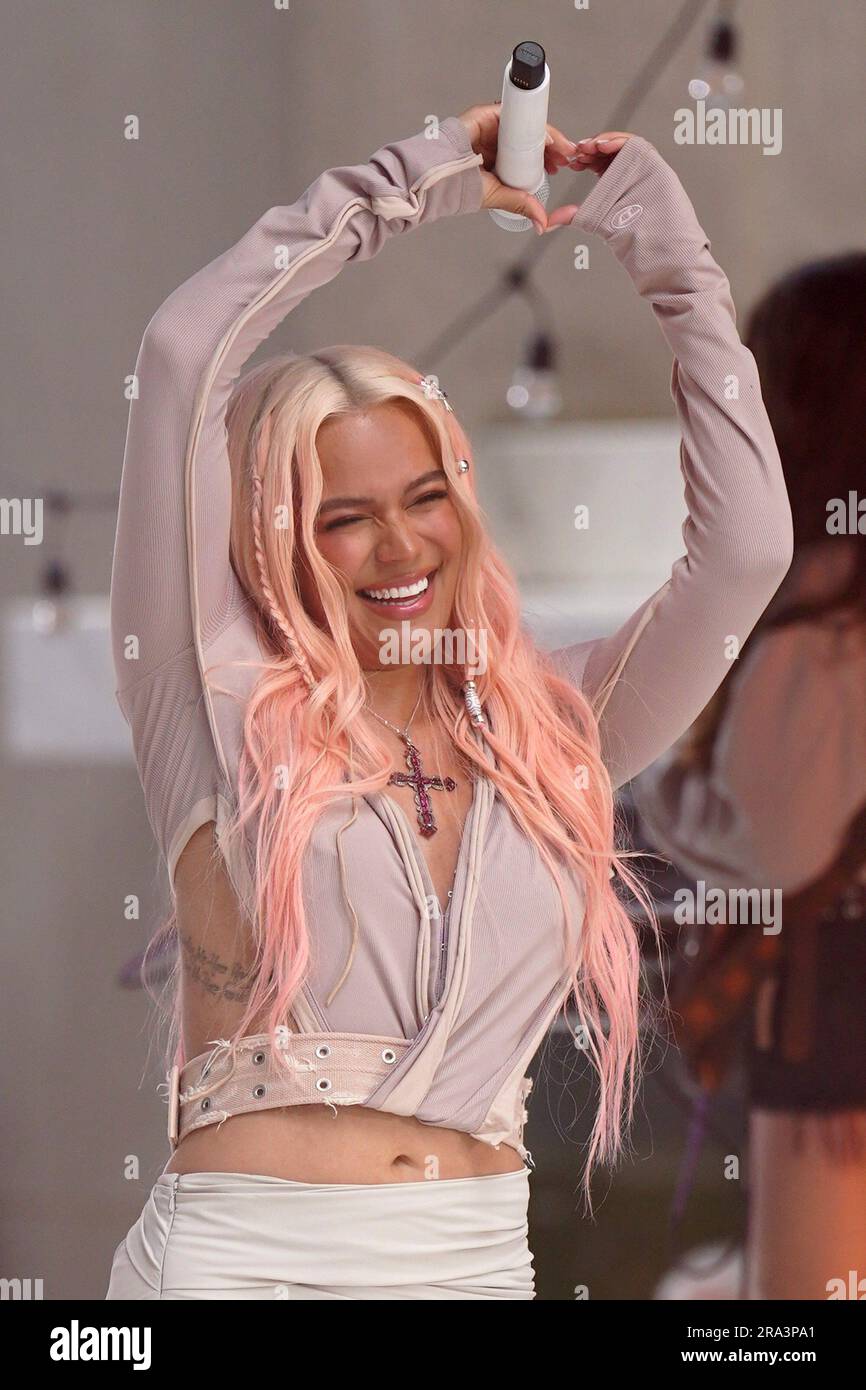 New York, NY, USA. 30th June, 2023. Karol G on stage for NBC Today Show ...