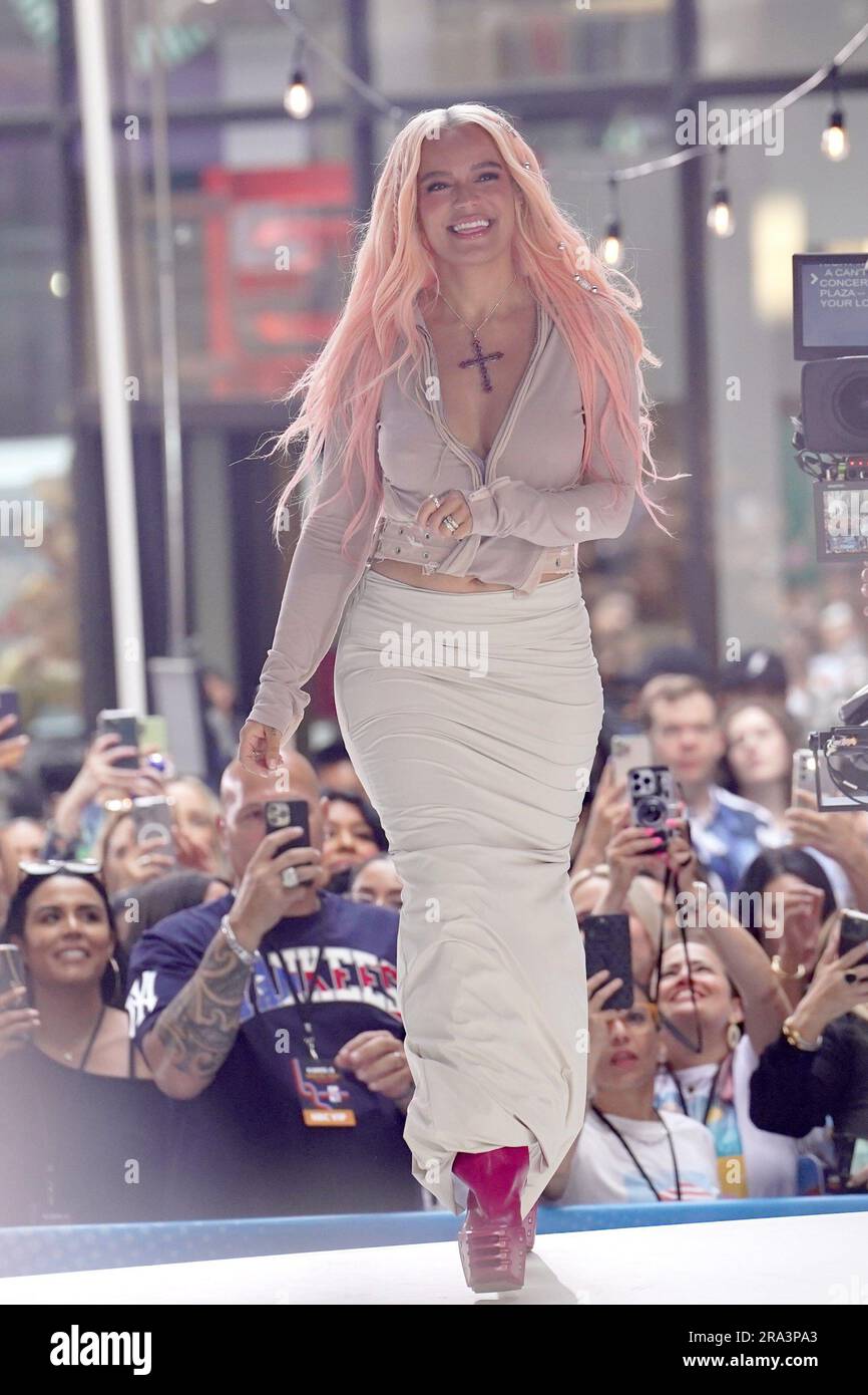 New York, NY, USA. 30th June, 2023. Karol G on stage for NBC Today Show ...