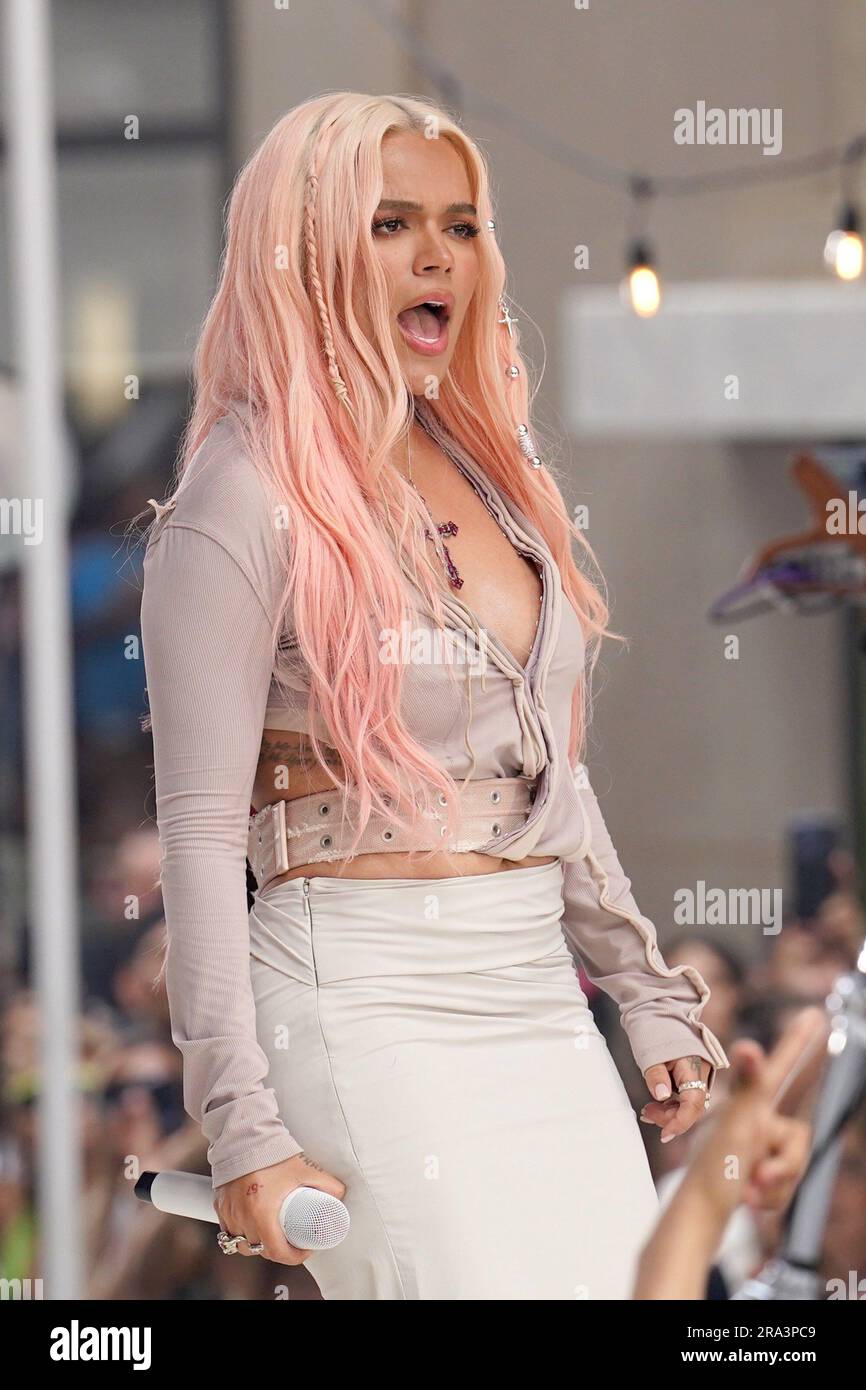 New York, NY, USA. 30th June, 2023. Karol G on stage for NBC Today Show Concert Series with ...
