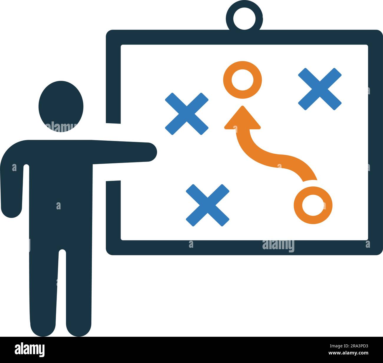 Presenting Tactics icon. Flat style vector EPS use in infographics,web ...