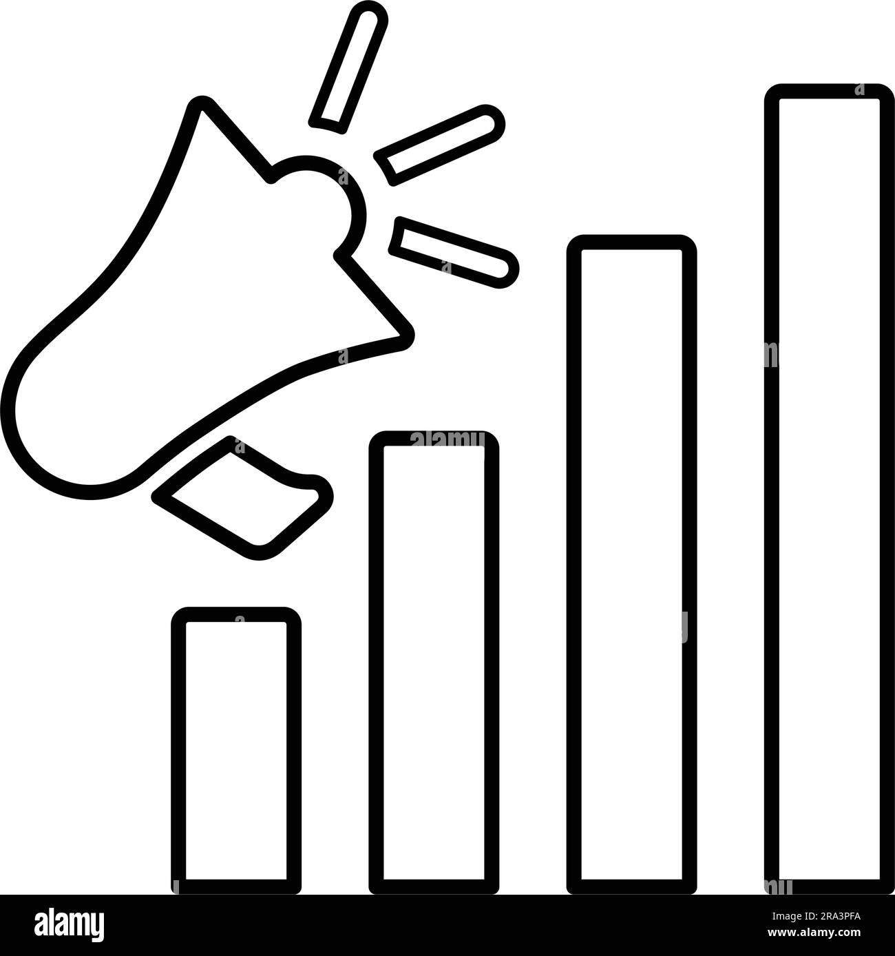 Viral promoting icon. Flat style vector EPS use in infographics,web ...