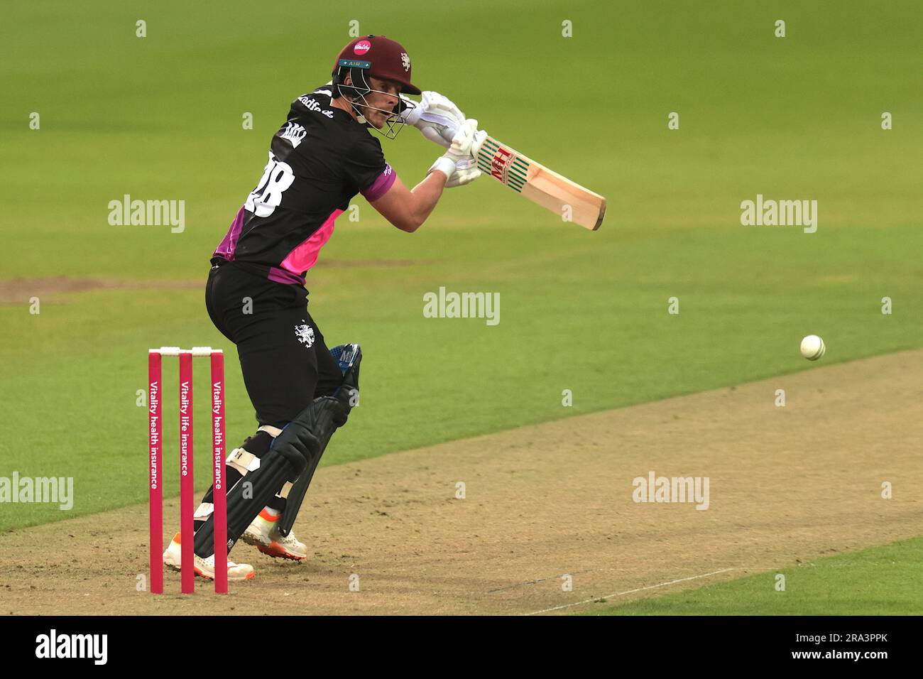 London, UK. 30th June, 2023. Somerset's Tom Abell batting as Surrey ...