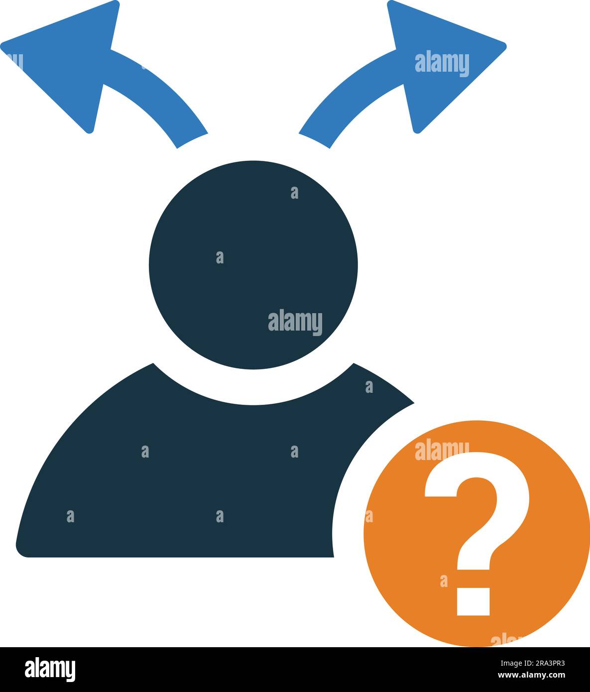 Uncertainty icon.. Fully editable vector EPS use for printed materials and infographics, web or ...