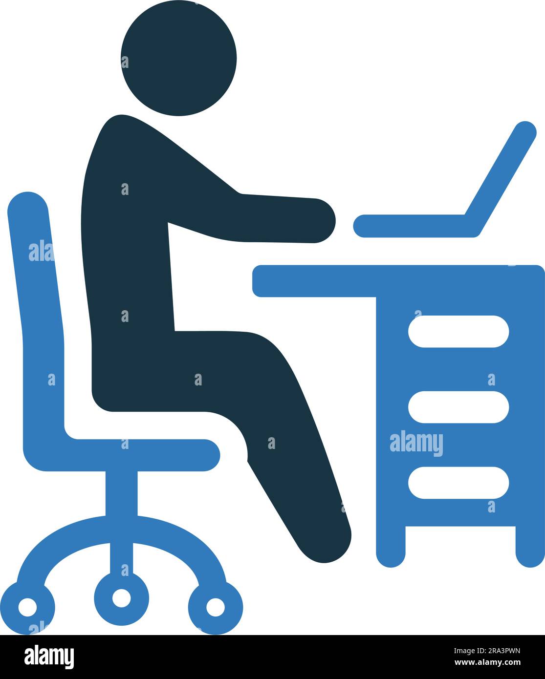 Office Working icon.. Flat style vector EPS use in infographics,web ...