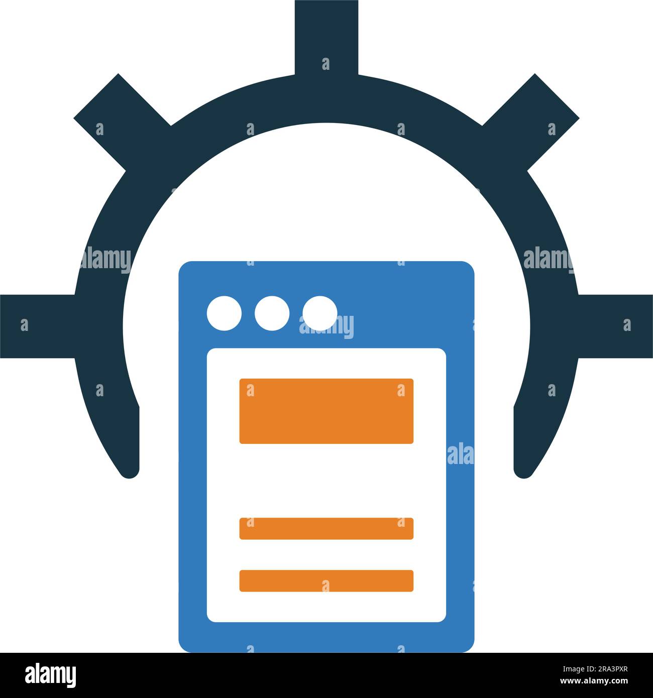 Website Optimization icon. Fully editable vector EPS use for printed materials and infographics ...