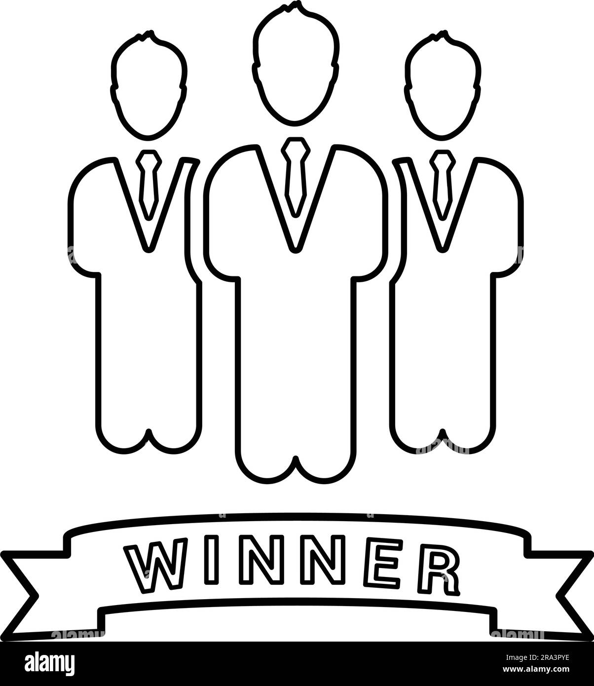 Winning Team icon . Fully editable vector EPS use for printed materials ...